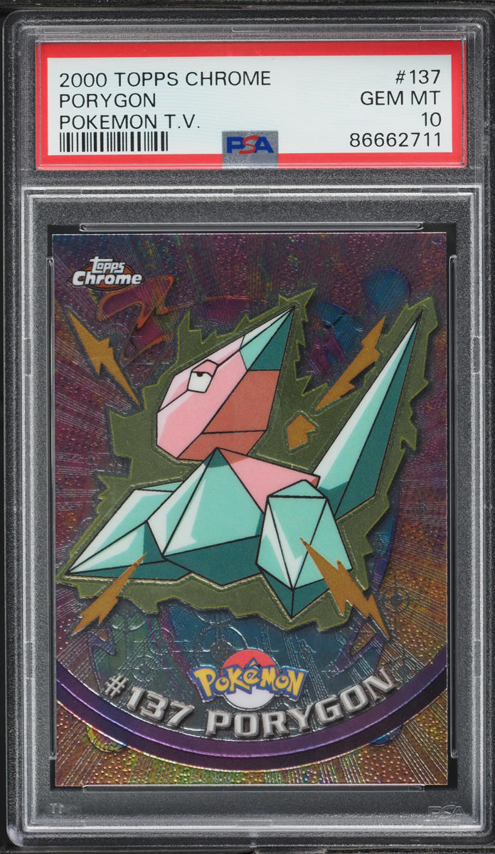 2000 Topps Chrome Pokemon Series 2 Porygon #137 PSA 10 GEM MINT on Fanatics Collect