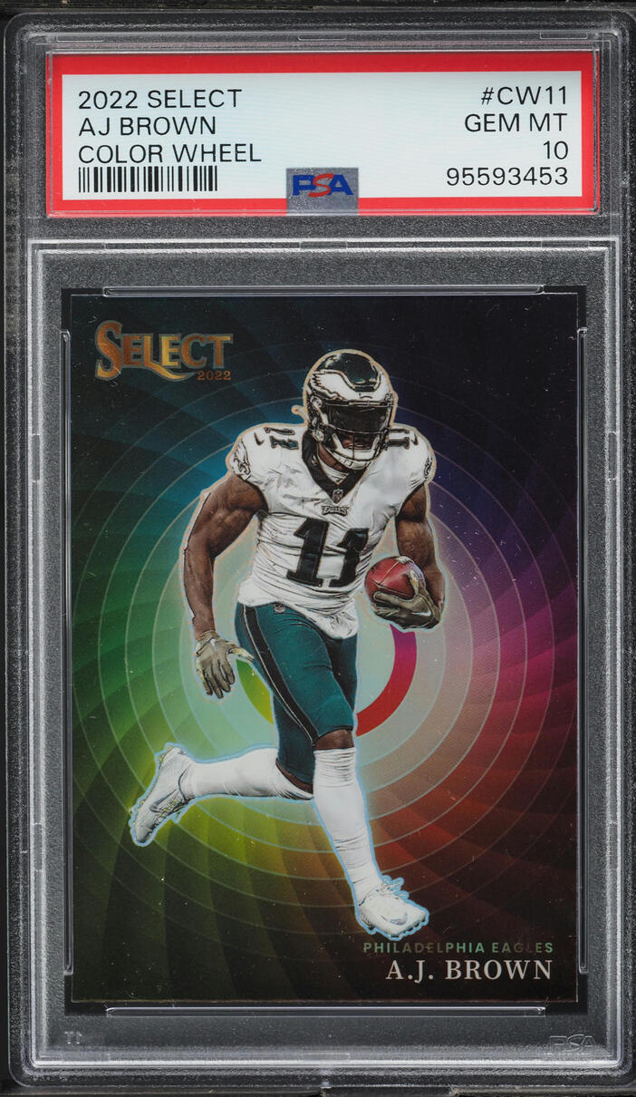 2022 Select Color Wheel A.J. Brown #CW11 PSA 10 GEM MINT on Fanatics ...