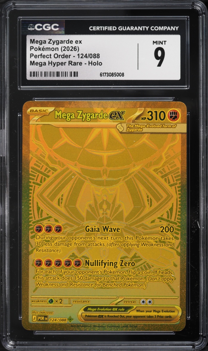2026 Pokemon Mega Evolution Perfect Order MHR Mega Zygarde ex #124 CGC ...