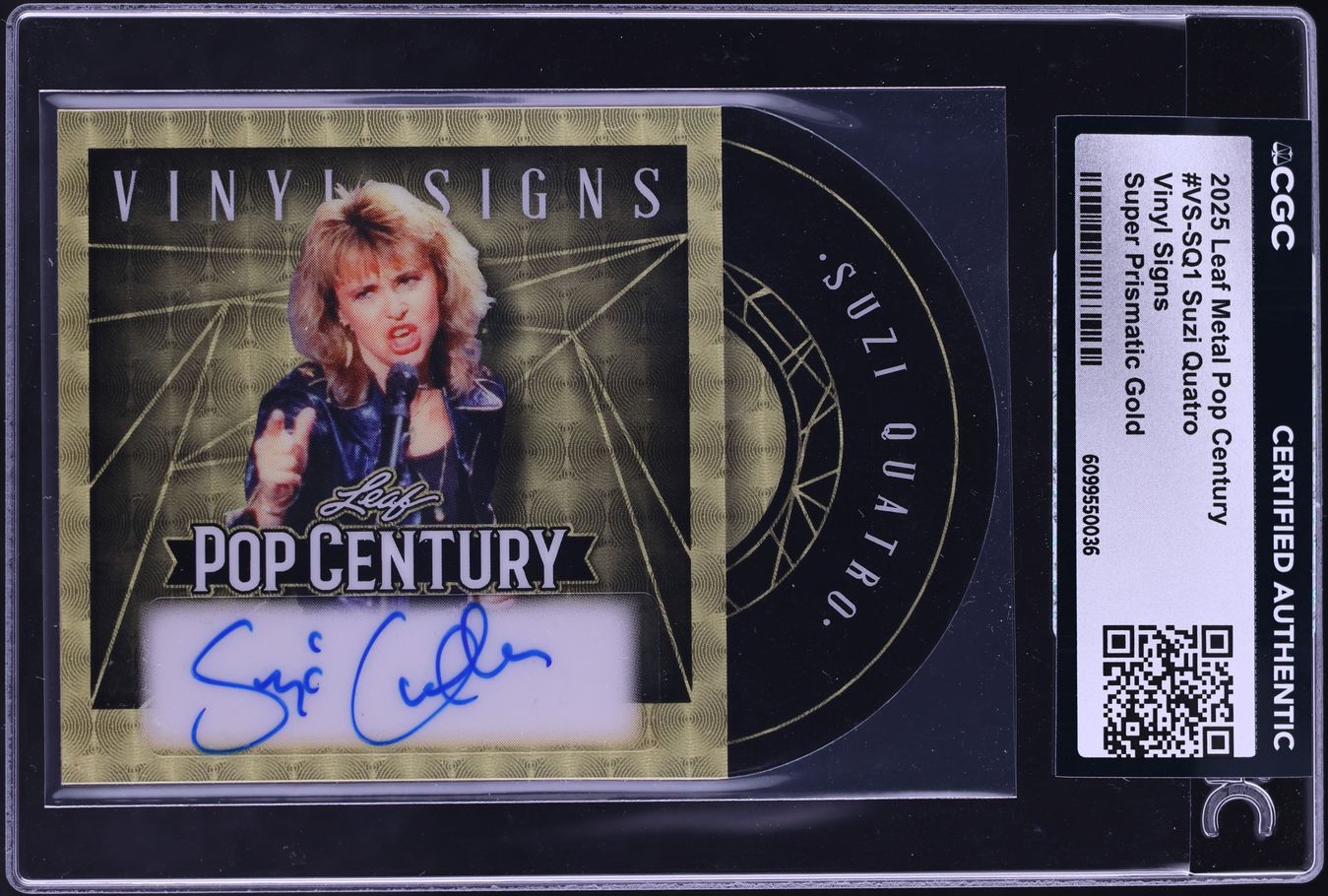 2025 Leaf Metal Pop Century Vinyl Signs Super Prismatic Gold Suzi ...