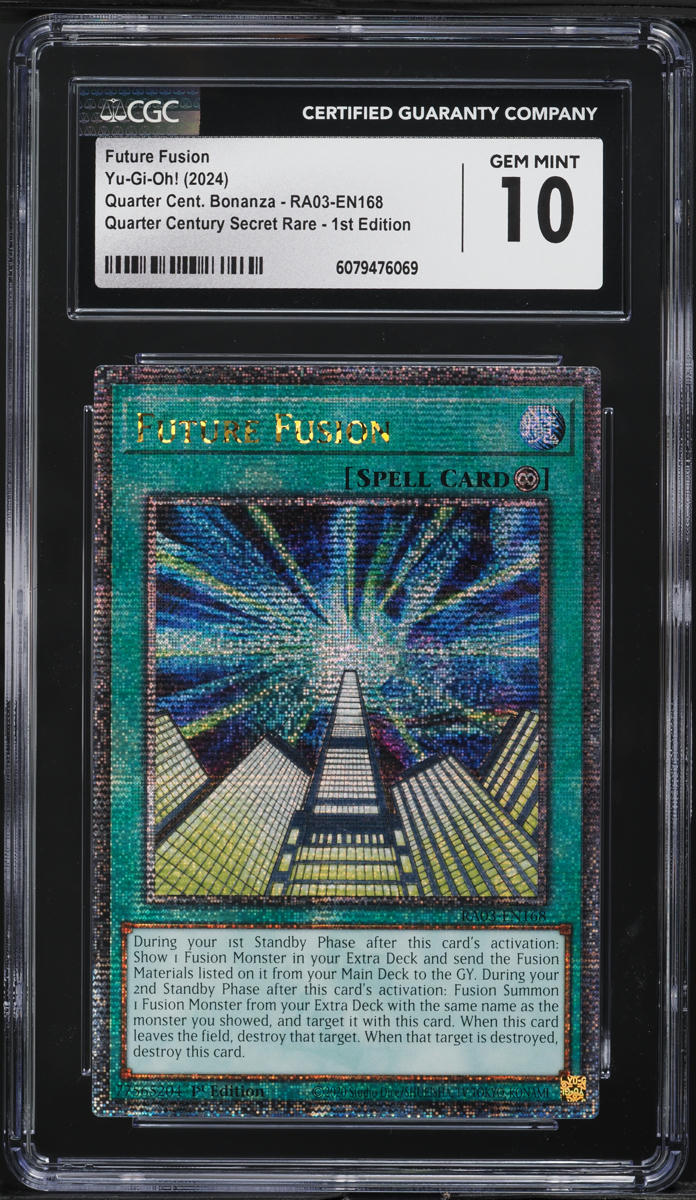 2024 Yu-Gi-Oh! QC Bonanza 1st Edition Future Fusion #RA03-EN168 CGC 10 ...
