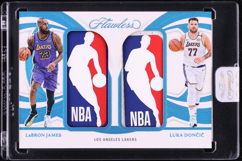2024 Panini Flawless Platinum Dual LeBron James & Luka Doncic NBA ...