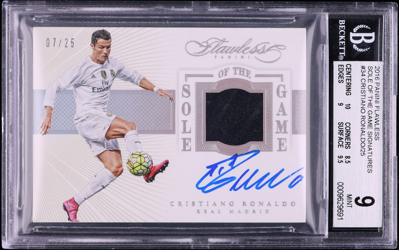 2016 Flawless Sole Of The Game Cristiano Ronaldo PATCH AUTO Jersey # 7/ ...