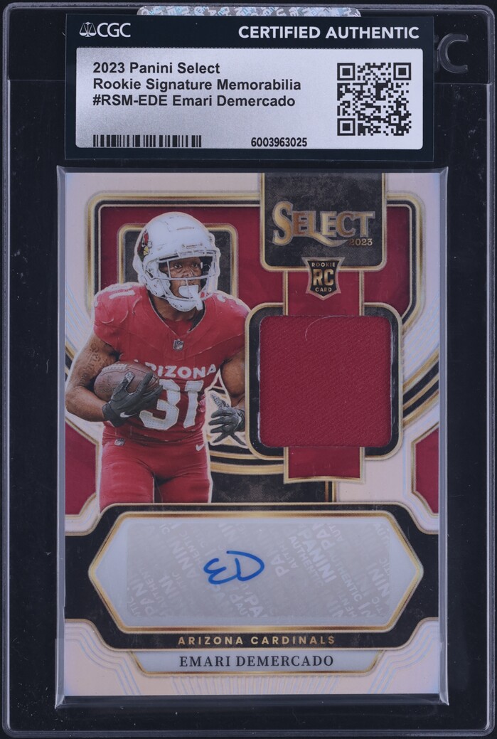 2023 Select Emari Demercado ROOKIE PATCH AUTO /199 #RSM-EDE CGC AUTH on ...