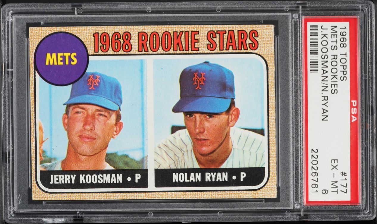 1968 Topps Nolan Ryan ROOKIE #177 PSA 6 EXMT on Fanatics Collect