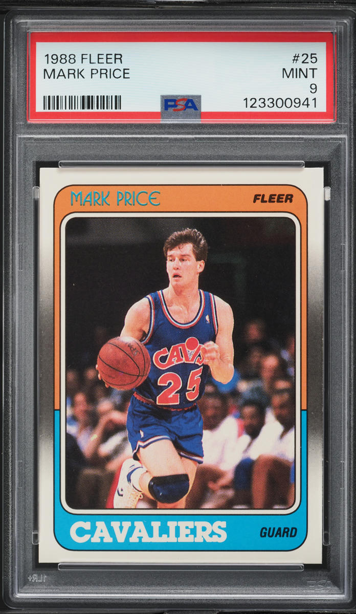 1988 Fleer Basketball Mark Price ROOKIE #25 PSA 9 MINT on Fanatics Collect