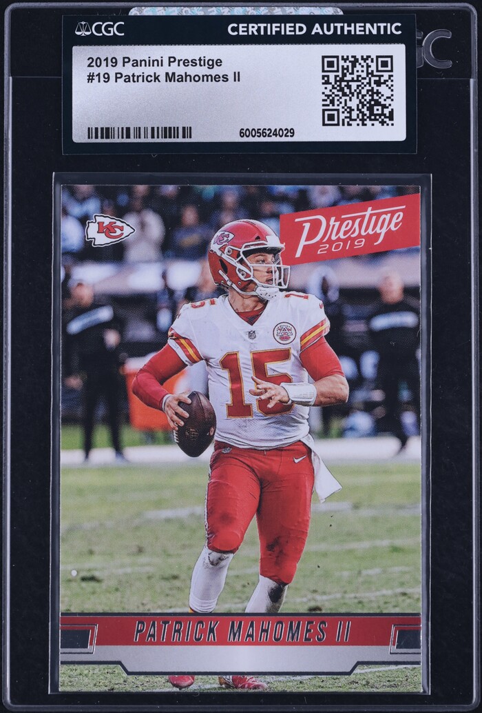 2019 Panini Prestige Patrick Mahomes II #19 CGC AUTH on Fanatics Collect