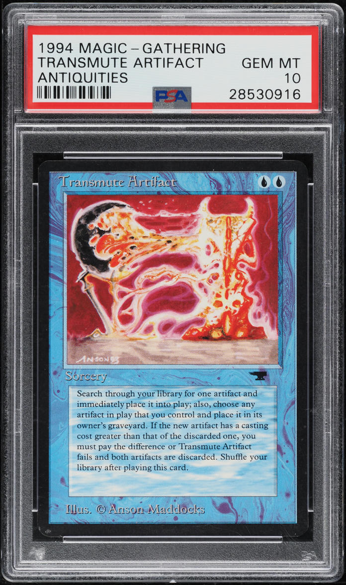 1994 Magic The Gathering MTG Antiquities Transmute Artifact PSA 10 GEM ...