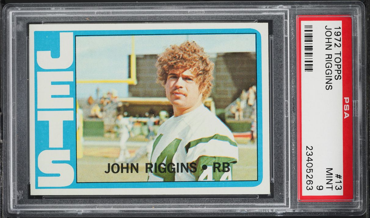 1972 Topps Football John Riggins ROOKIE #13 PSA 9 MINT on Fanatics Collect