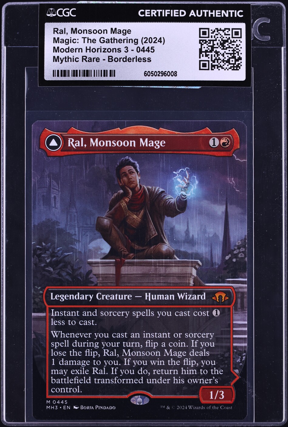 2024 Magic The Gathering MTG MH3 Borderless Ral, Monsoon Mage #0445 CGC ...