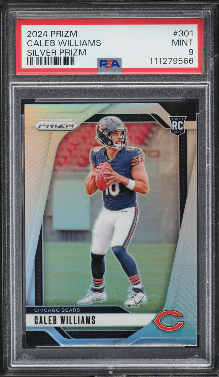 2024 Panini Prizm Silver Caleb Williams ROOKIE #301 PSA 9 MINT on ...