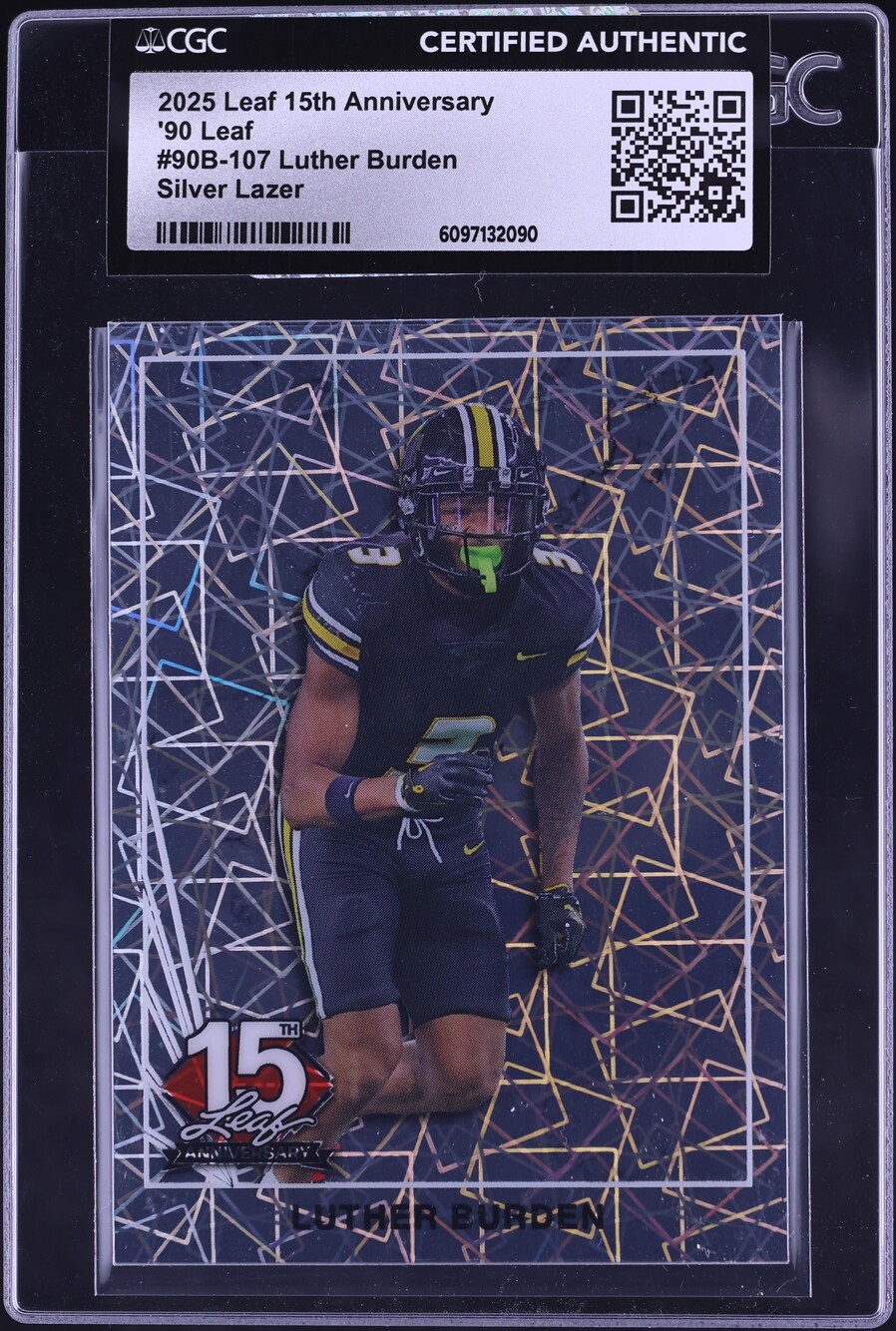 2025 Leaf 15th Anniversary '90 Silver Lazer Luther Burden ROOKIE /15 ...