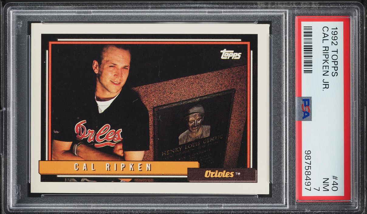1992 Topps Cal Ripken Jr. #40 PSA 7 NRMT on Fanatics Collect
