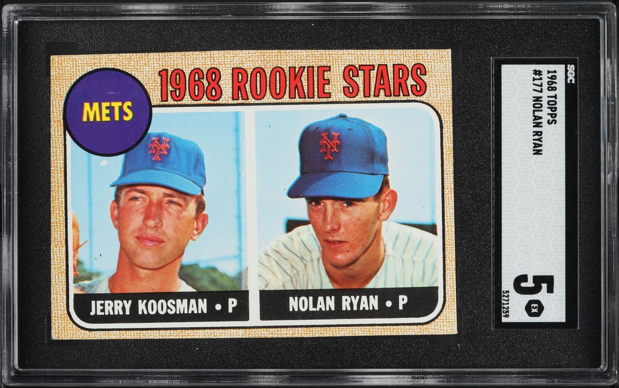 1968 Topps Nolan Ryan ROOKIE #177 SGC 5 EX on Fanatics Collect