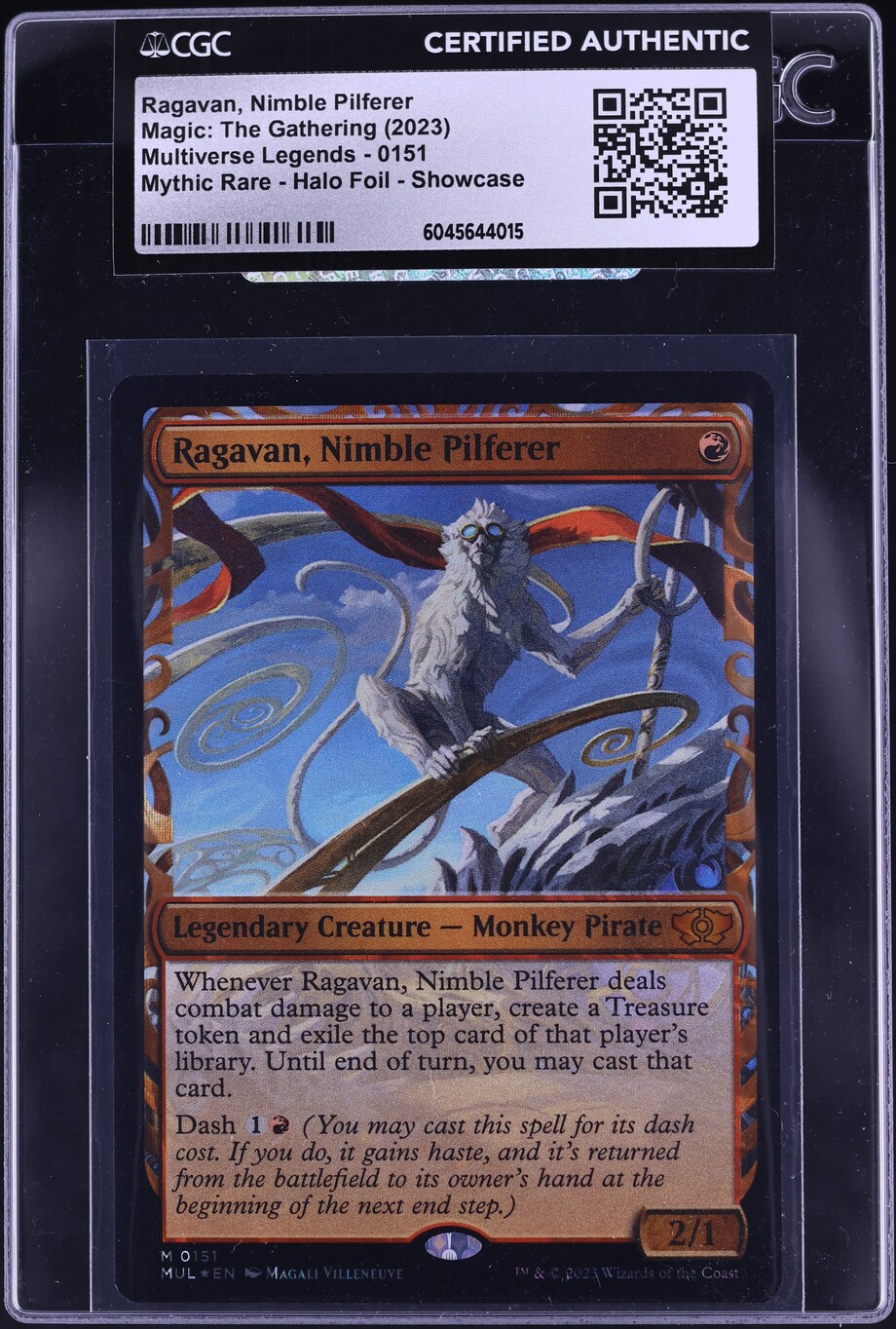 2023 MTG Multiverse Legends Halo Foil Showcase Ragavan, Nimble Pilferer ...
