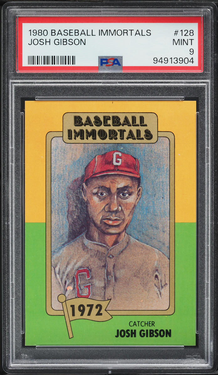 1980 Baseball Immortals Josh Gibson #128 PSA 9 MINT on Fanatics Collect