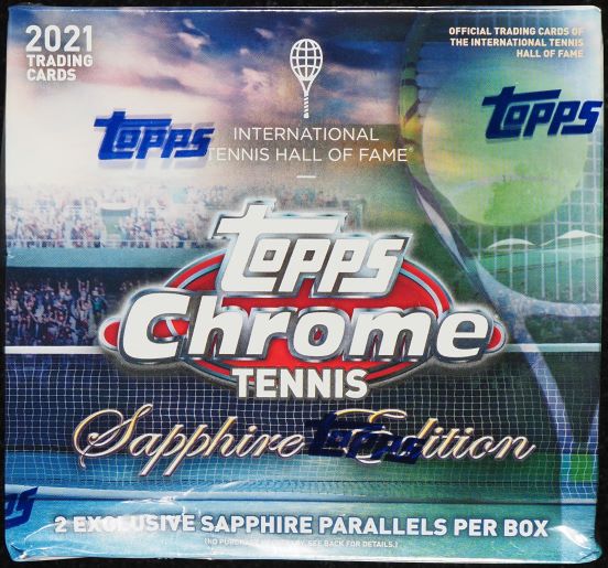2021 Topps Chrome Sapphire Edition Tennis Sealed Hobby Box on Fanatics ...