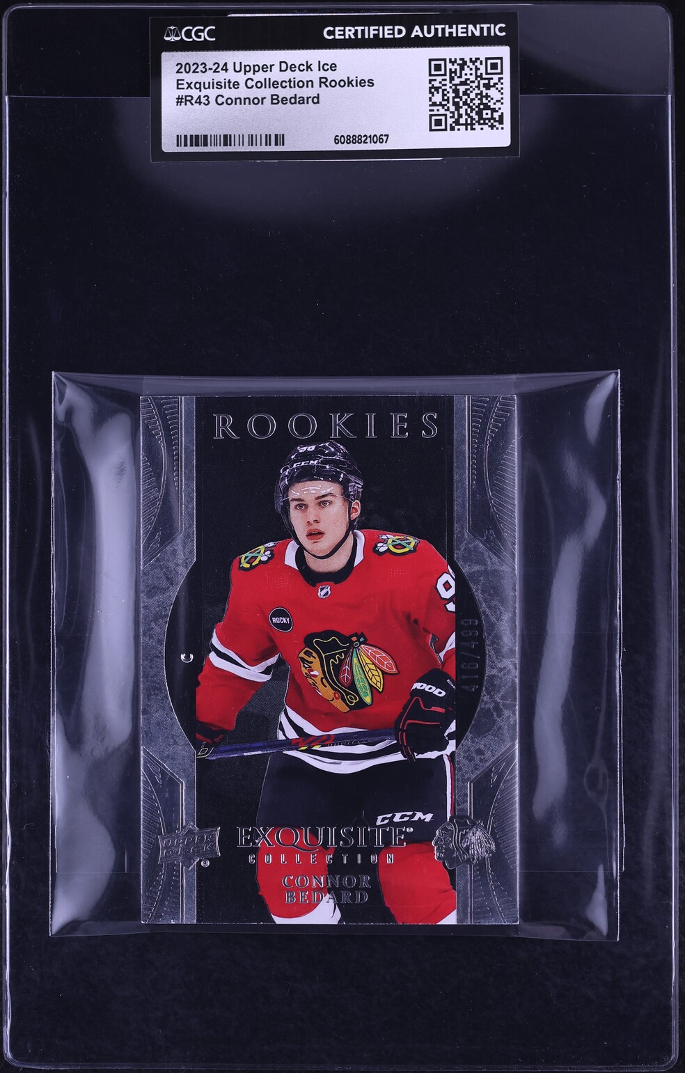 2023 Upper Deck Ice Exquisite Collection Connor Bedard ROOKIE /499 #R43 ...