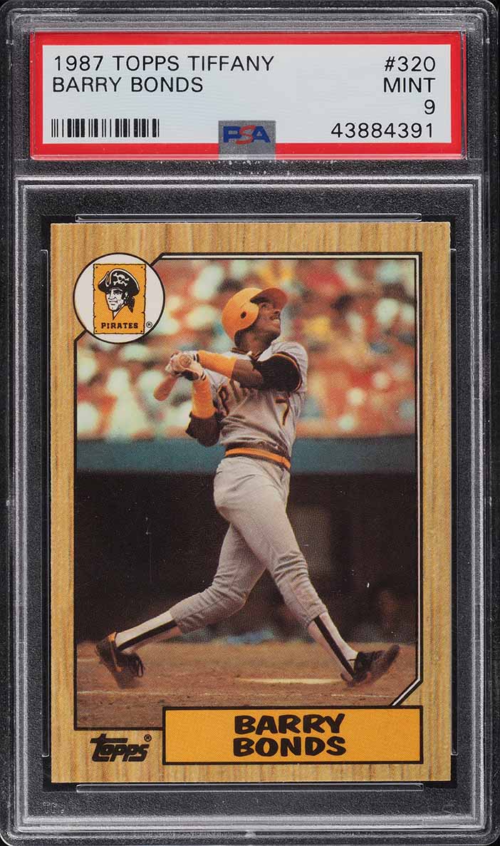 1987 Topps Tiffany Barry Bonds ROOKIE #320 PSA 9 MINT on Fanatics Collect