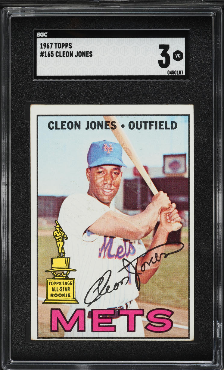 1967 Topps Cleon Jones #165 SGC 3 VG on Fanatics Collect