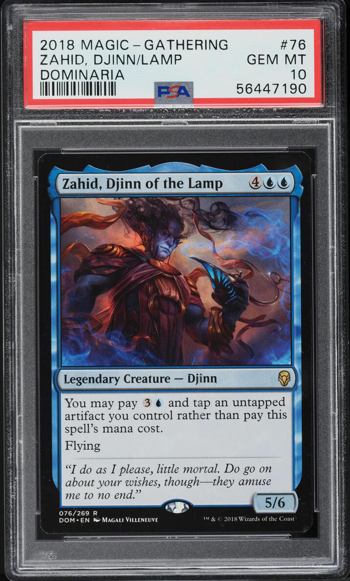 2018 Magic The Gathering MTG Dominaria Zahid Djinn Of The #76 PSA 10 GEM MINT on Fanatics Collect