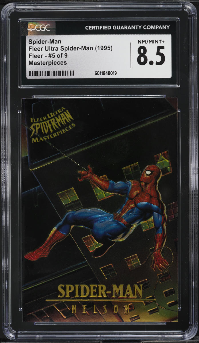 1995 Ultra Spider-Man Masterpieces Spider-Man #5 CGC 8.5 NM-MT+ on ...