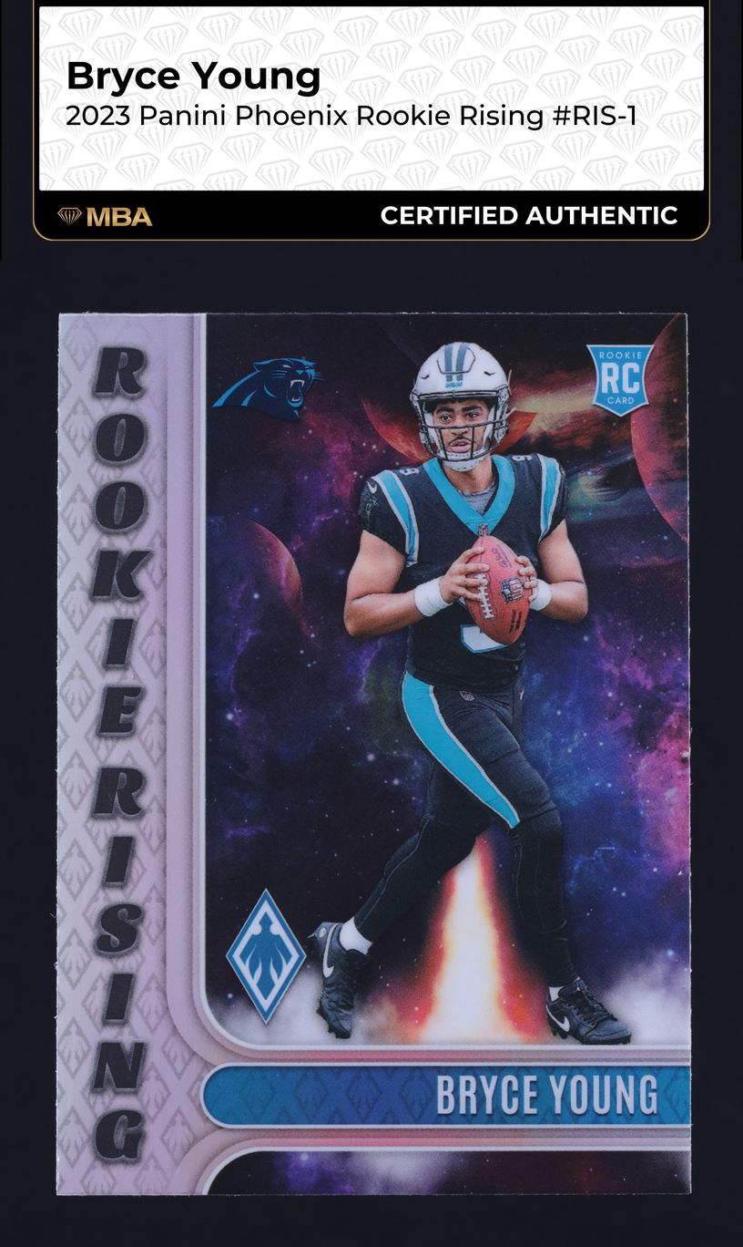 2023 Panini Phoenix Rising Bryce Young ROOKIE #RIS-1 MBA AUTH on ...