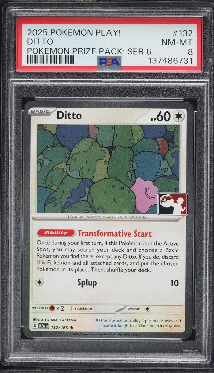 2025 Pokemon Scarlet & Violet 151 Play! Prize Pack Series 6 Ditto #132 ...