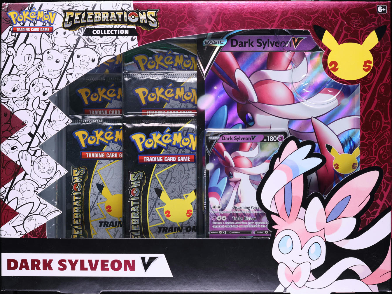 2021 Pokemon Celebrations Collection Dark Sylveon Sealed Box on ...
