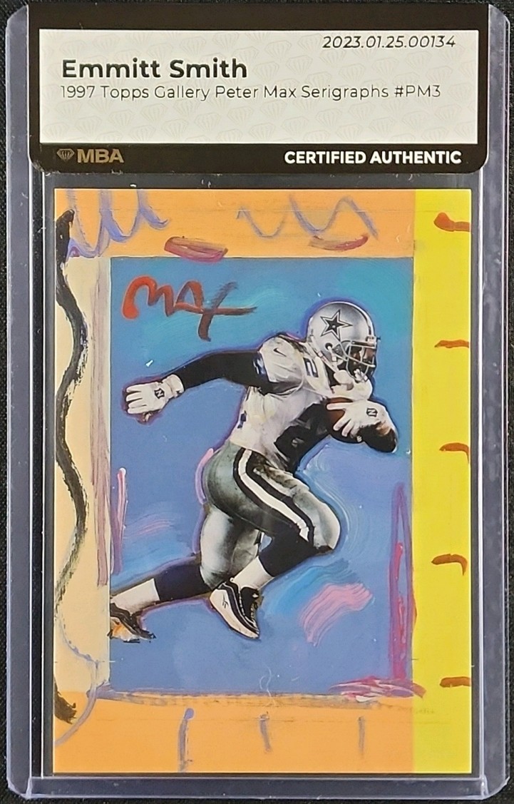 1997 Topps Gallery Peter Max Serigraphs Emmitt Smith #PM3 MBA AUTH on ...