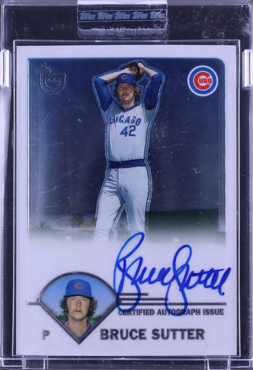 2003 Topps Retired Signature Edition Bruce Sutter AUTO #TA-BSU CGC AUTH ...