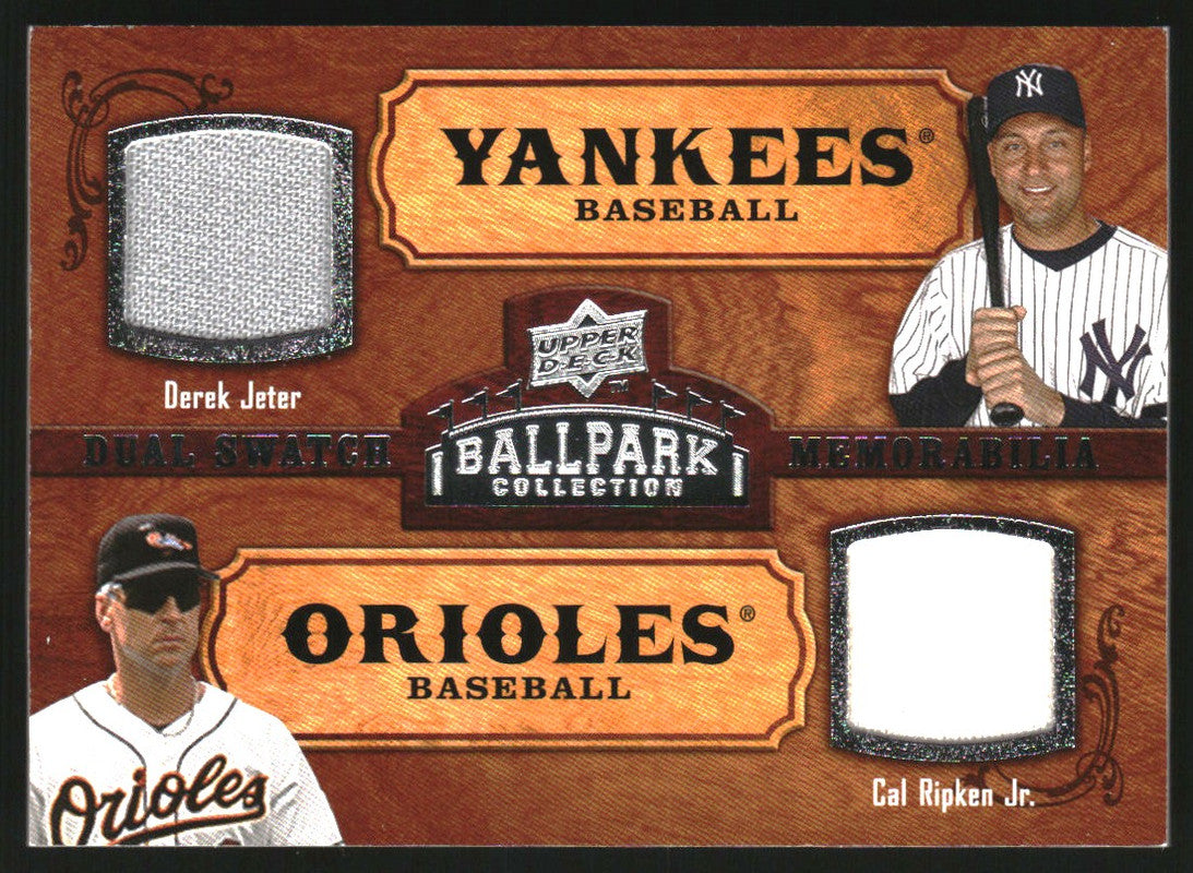 2008 Upper Deck Ballpark Collection #192 Derek Jeter Cal Ripken Jr. on ...
