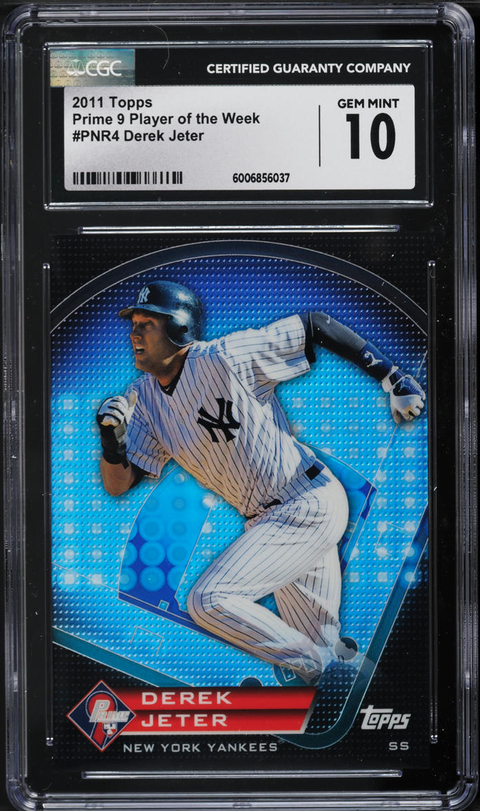 2011 Topps Prime 9 Player Of The Week Derek Jeter #PNR4 CGC 10 GEM MINT ...