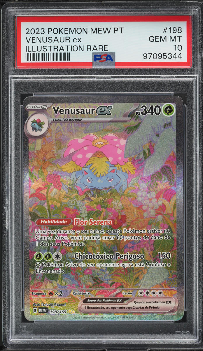 2023 Pokemon Portuguese SV 151 Illustration Rare Venusaur ex #198 PSA ...