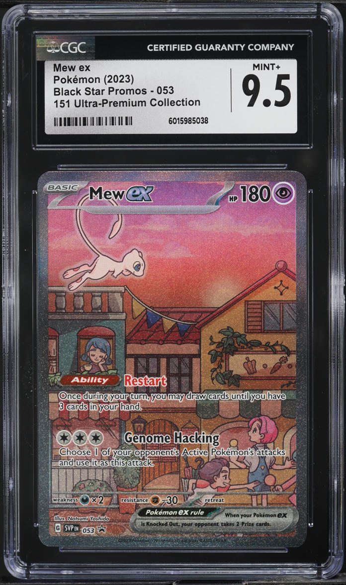 2023 Pokemon Scarlet & Violet 151 Black Star Promo Mew ex #53 CGC 9.5 ...