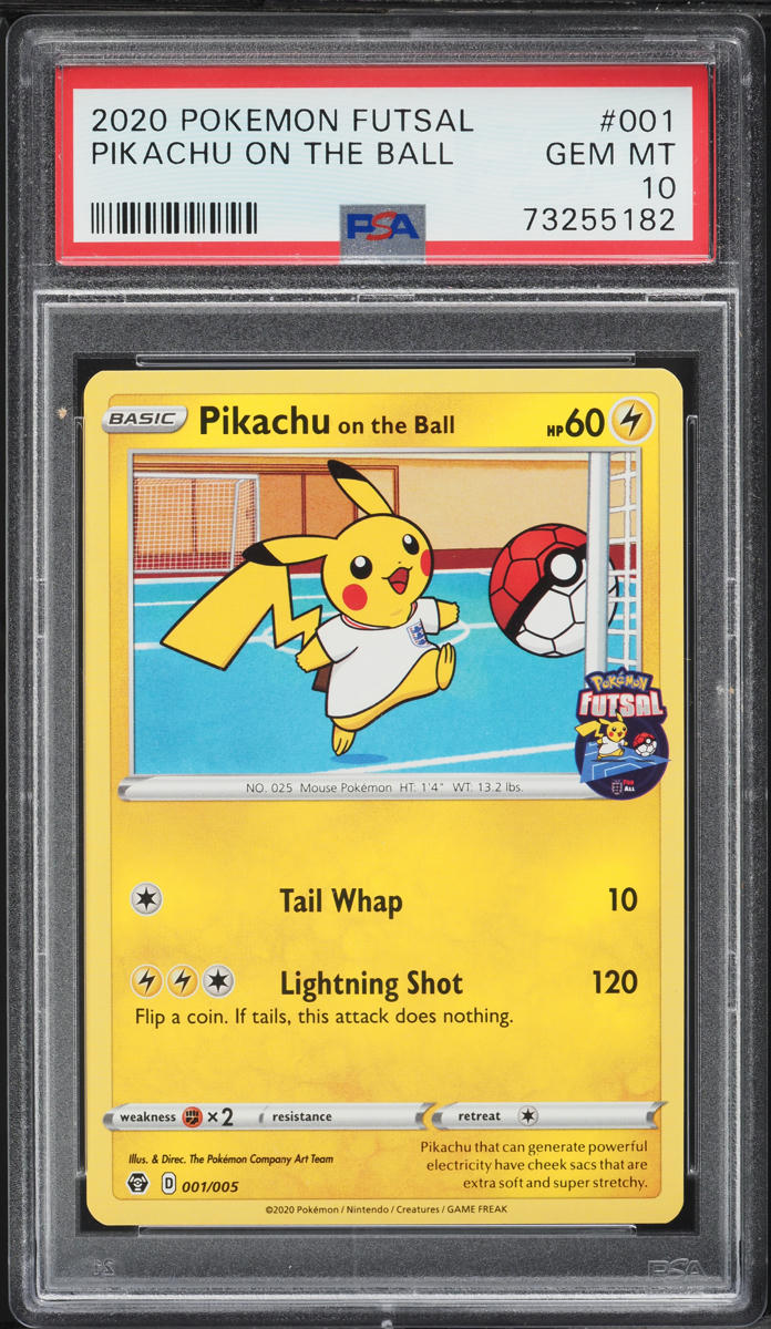 2020 Pokemon Sword & Shield Futsal Pikachu On The Ball #1 PSA 10 GEM ...