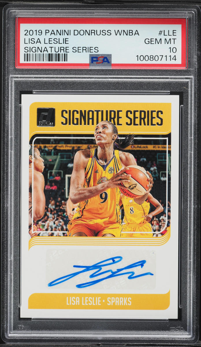 2019 Donruss WNBA Signature Series Lisa Leslie AUTO #SS -LLE PSA 10 GEM ...