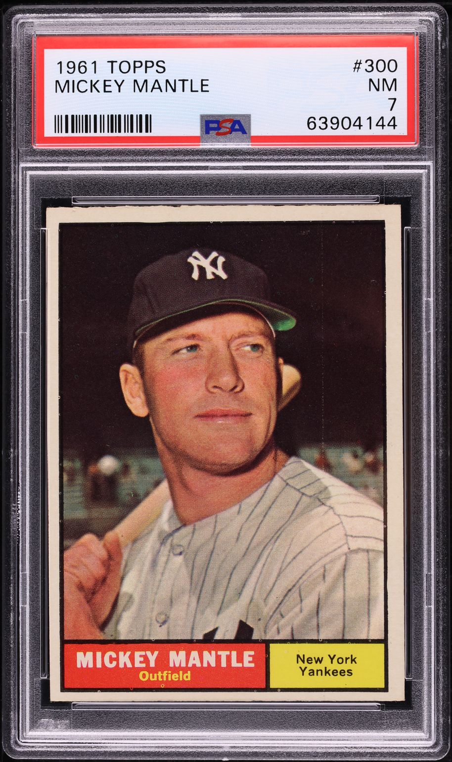 1961 Topps Mickey Mantle #300 PSA 7 NRMT on Fanatics Collect