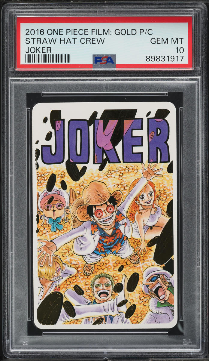 2016 One Piece Film Gold Playing Cards Joker Gild Tesoro PSA 9 MINT on ...