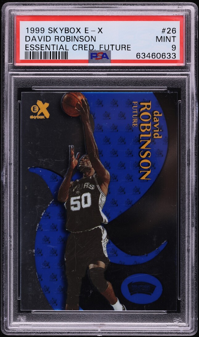 1999 Skybox E-X Essential Credentials Future David Robinson /35 #26 PSA ...