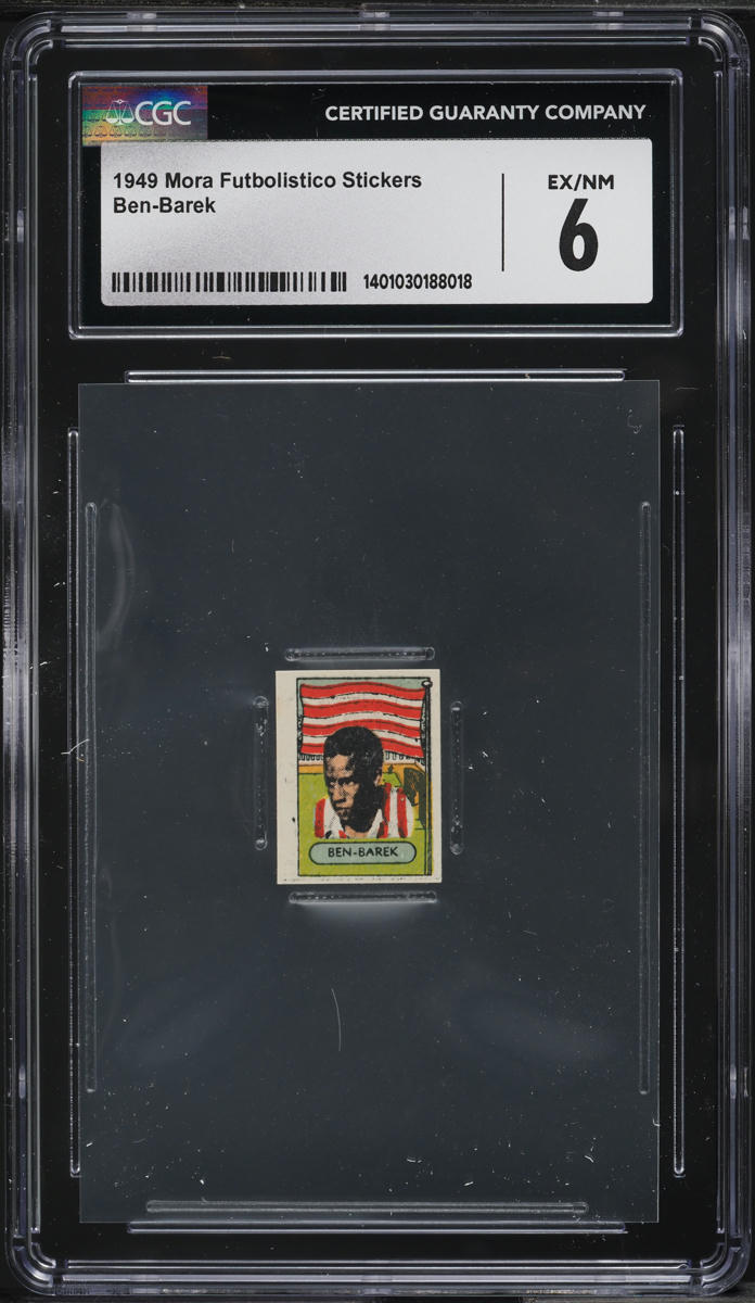 1949 Mora Futbolistico Stickers Larbi Benbarek CGC 6 EXMT on Fanatics ...