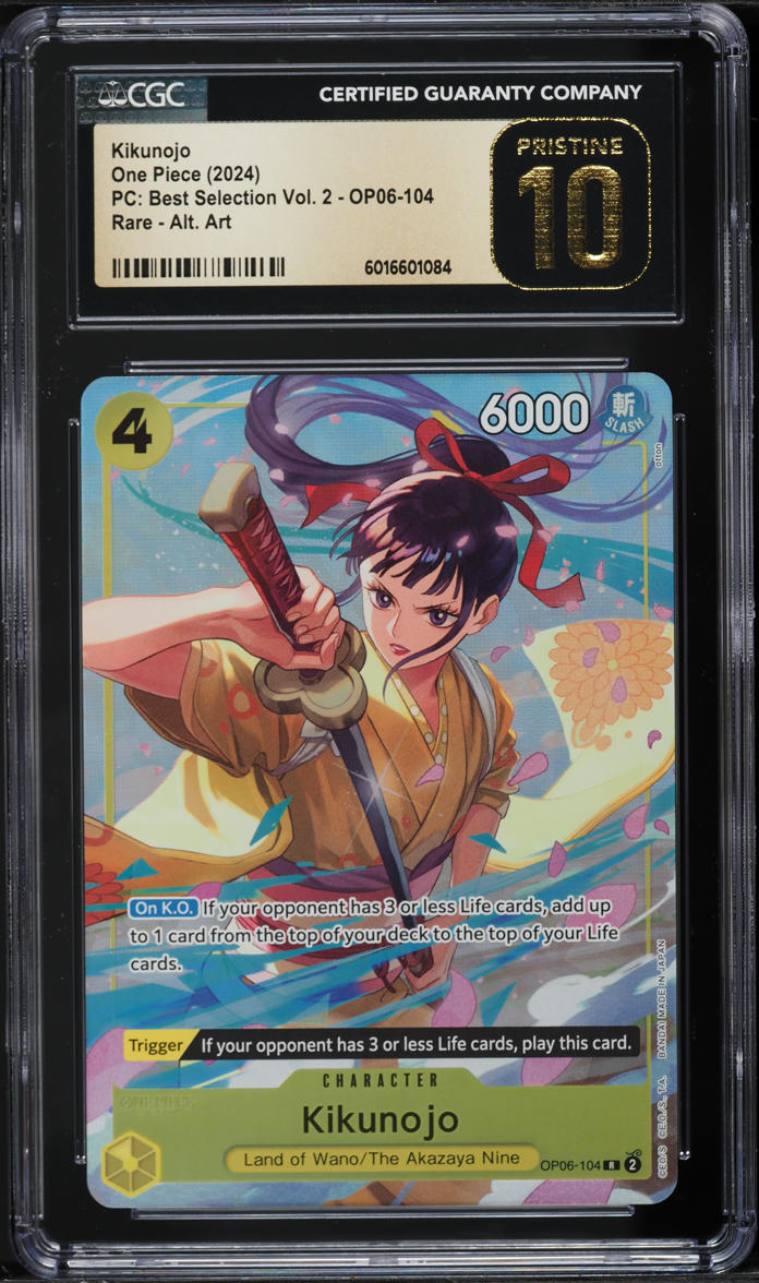 2024 One Piece The Best Selection Alt Art Kikunojo #OP06-104 CGC 10 PRISTINE on Fanatics Collect