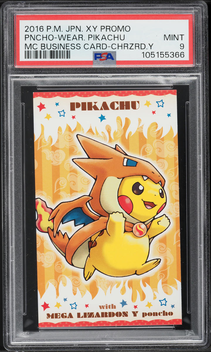 2016 Pokemon Japanese XY Promo MC Business Card Charizard Poncho ...