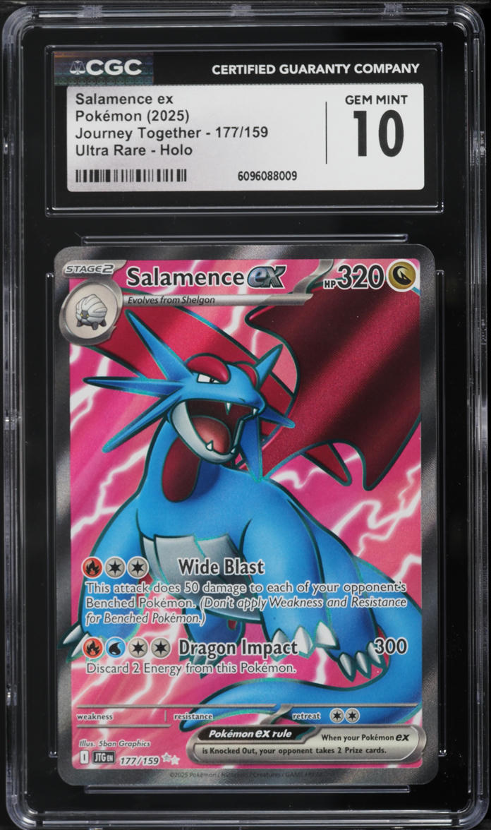 2025 Pokemon Scarlet & Violet Journey Together Full Art Salamence ex ...