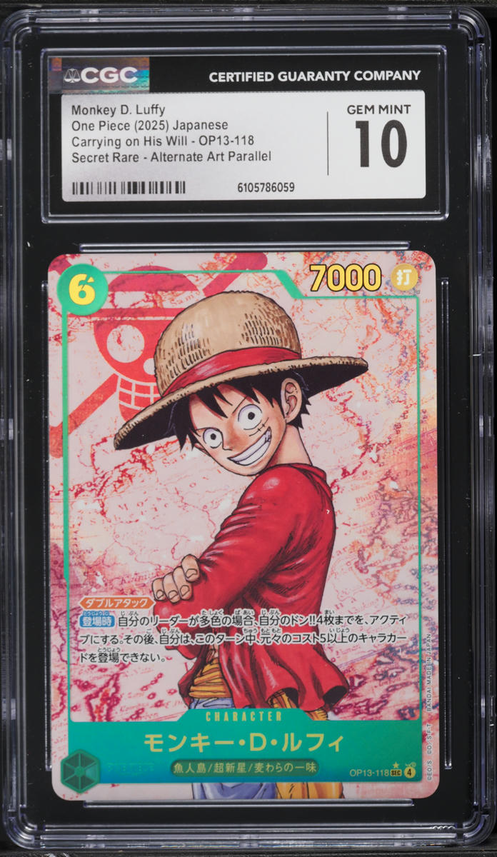 2025 One Piece Japanese Carrying On His Will Alt Art Monkey D. Luffy # ...
