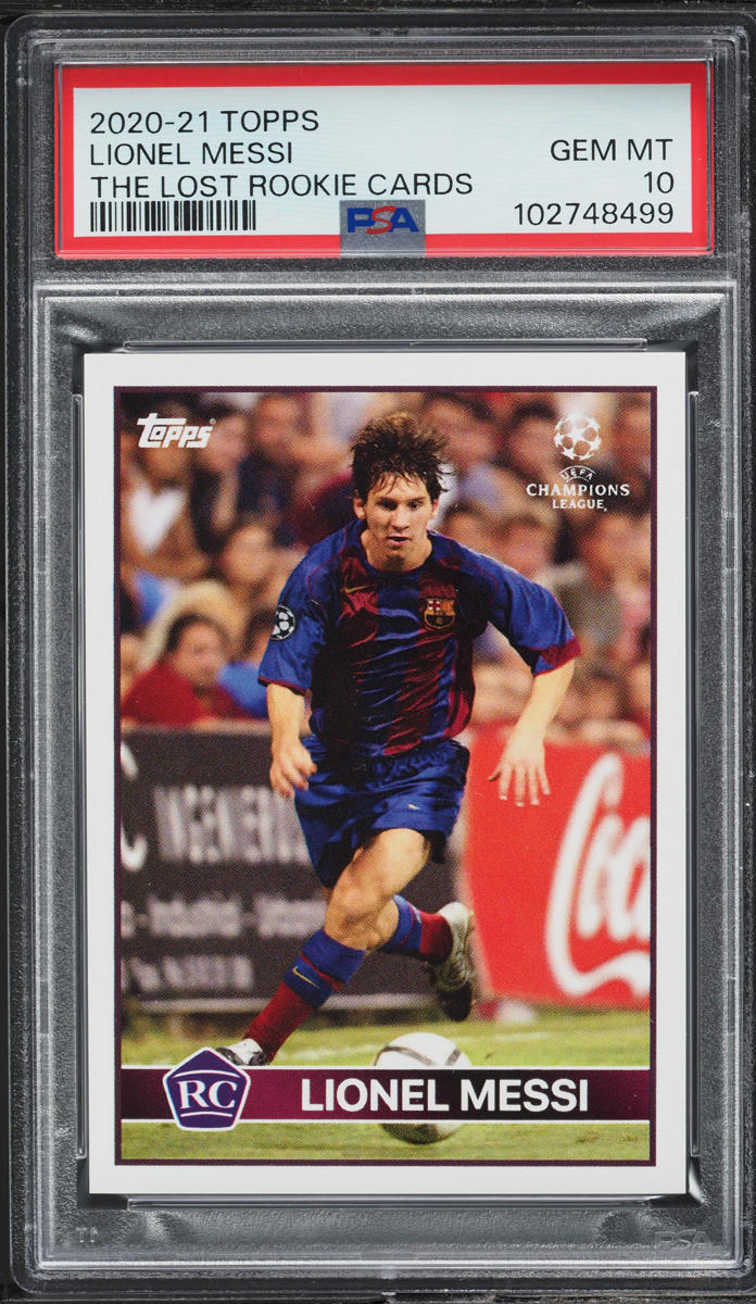 2020 Topps The Lost Rookie Cards Lionel Messi PSA 10 GEM MINT on ...
