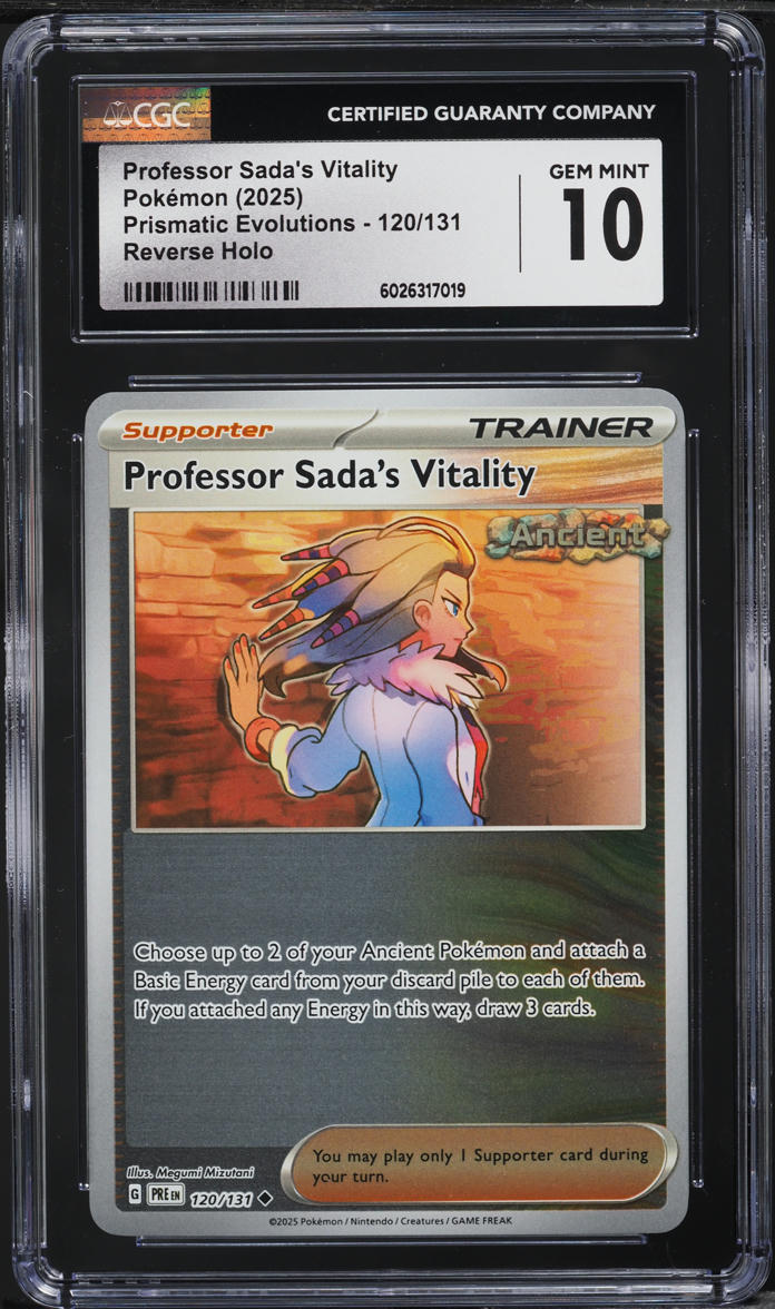 2025 Pokemon SV Prismatic Evolution Reverse Holo Professor Sadas ...