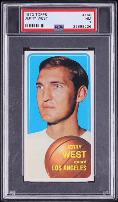 1970 Topps Basketball Jerry West #160 PSA 7 NRMT on Fanatics Collect