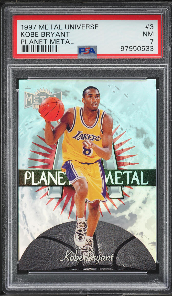 1997 Metal Universe Planet Metal Kobe Bryant #3 PSA 7 NRMT on Fanatics ...