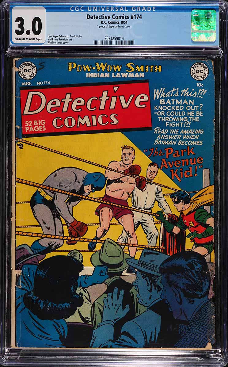 Detective Comics #174 (D.C., 1951) CGC 3 Off-White to White Pages on ...